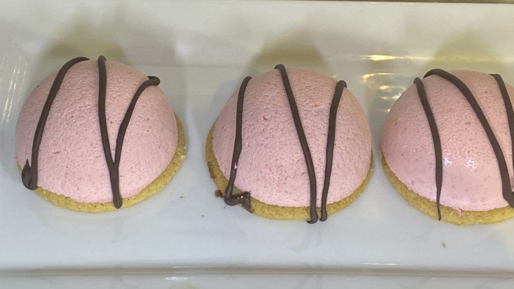 Raspberry Mousse Domes - Geoff's Baking Blog