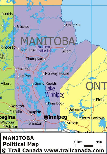 Map of Canada Regional City in the Wolrd: Manitoba Map Regional ...