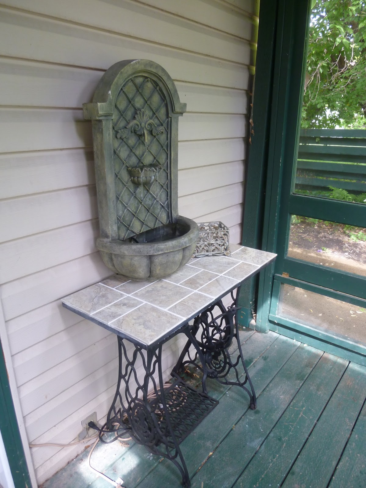 Westwood Cottage: Repurposed Treadle Sewing Machine