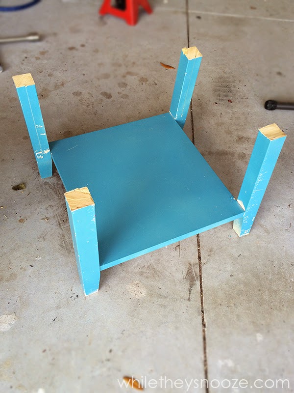 While They Snooze: How to Make a Suitcase Table