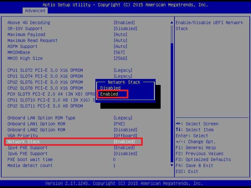 Working for better server: 64位元PXE模式開啟