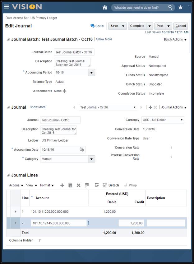 Oracle Applications: Oracle Fusion General Ledger Setup Steps Training ...