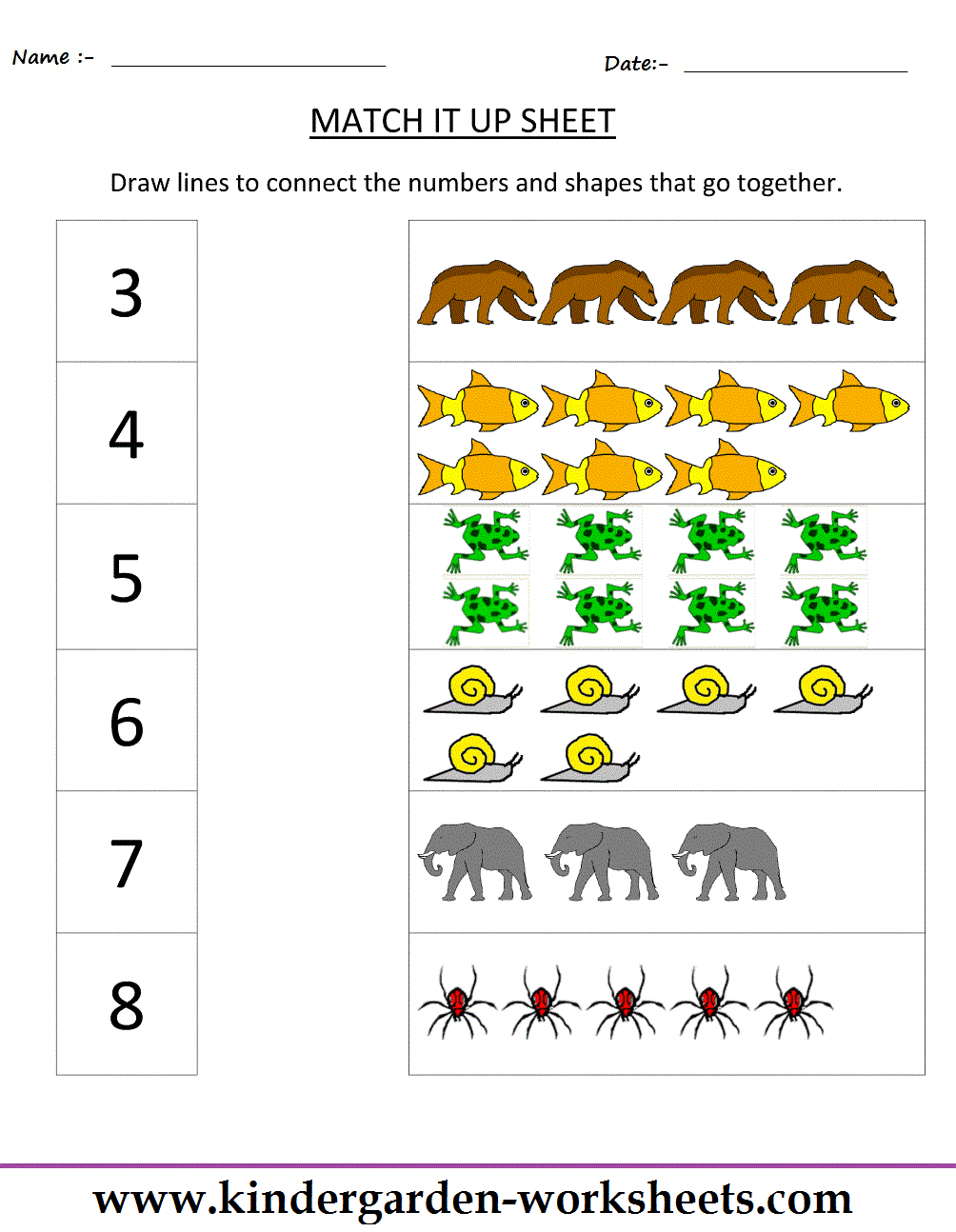 Maths Worksheet For Kg Students