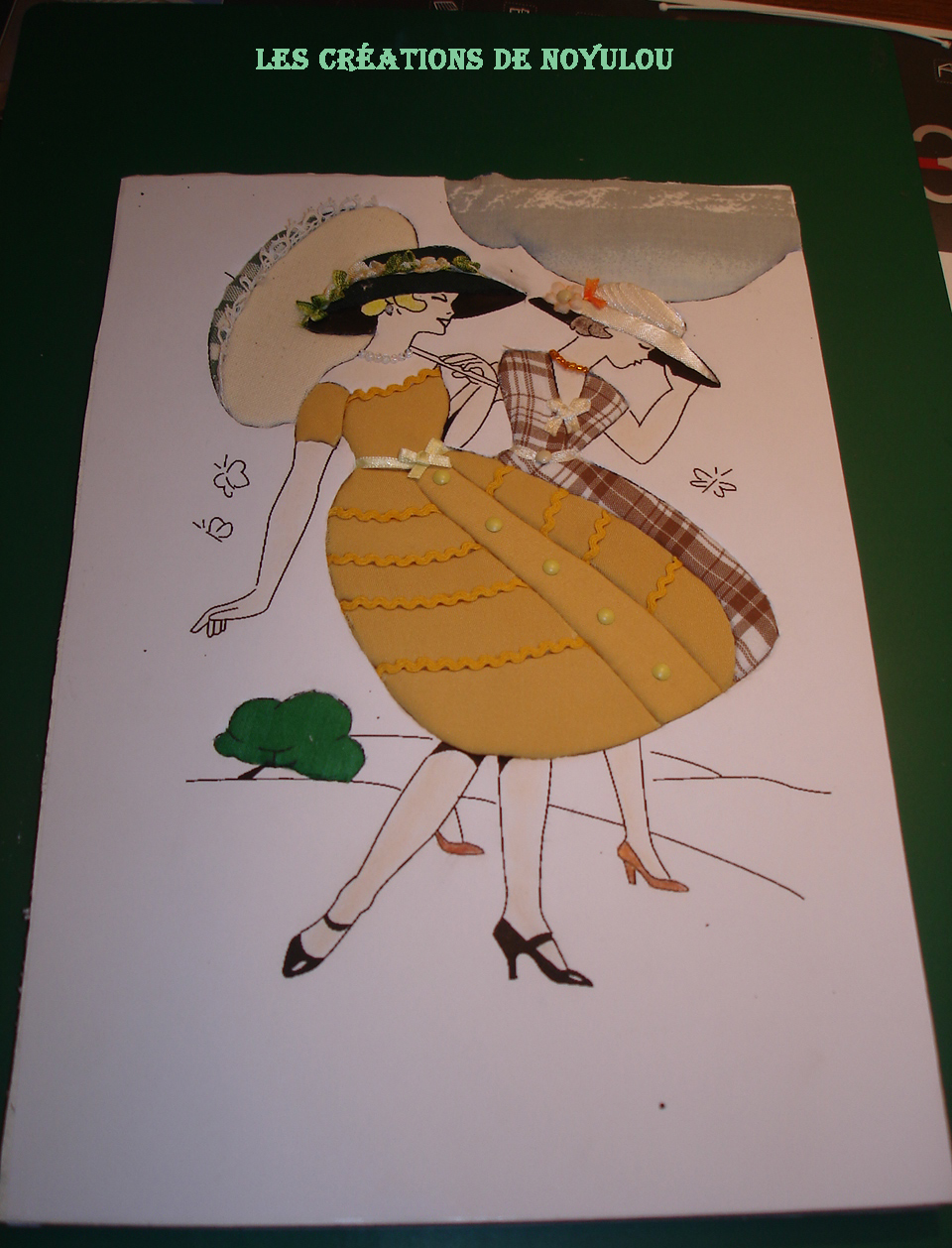 LES CREATIONS DE NOYULOU: Tableau carton mousse : Journée ventée