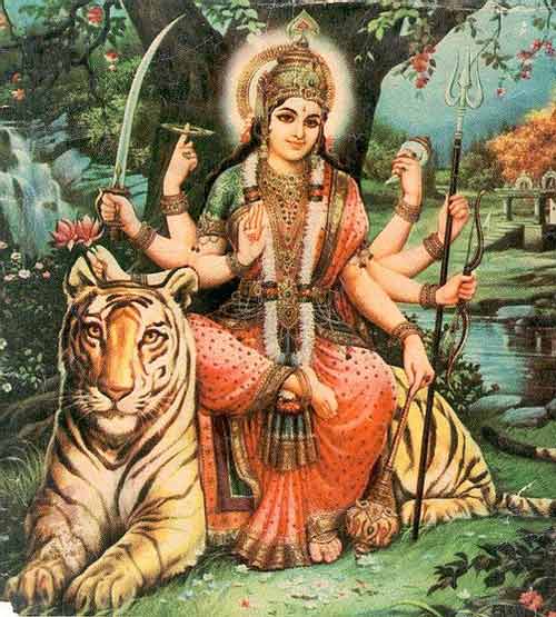 Goddess Durga Rides Lion or Tiger – Which is the Vahana of Goddess ...