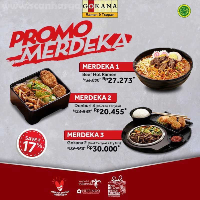 Promo Gokana Paket Merdeka Periode 1 - 31 Agustus 2020 - scanharga