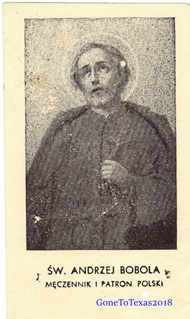 Holy Pictures: St. Andrew Bobola