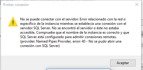 TUTOS-EDGAR: solucionar error 40 en SQL todas las versiones