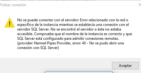 TUTOS-EDGAR: solucionar error 40 en SQL todas las versiones