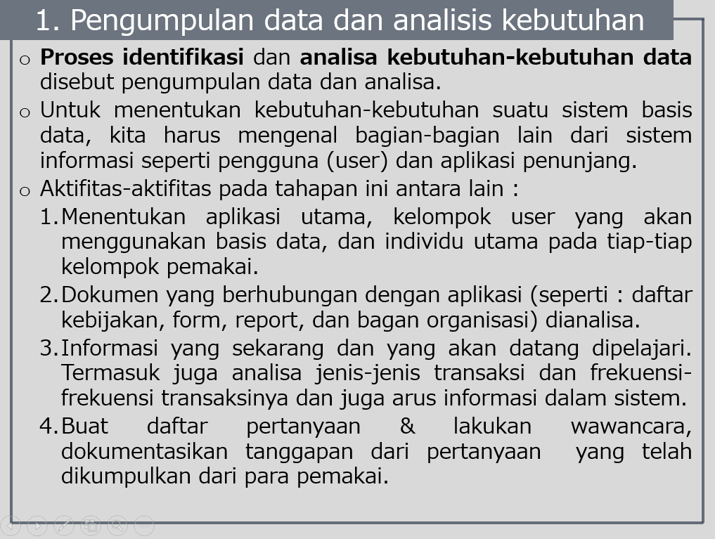 Materi Database Design Sesi 2 - Proses Perancangan Database