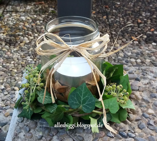 Bärbel bloggt: Tutorial Efeukranz und Windlichter