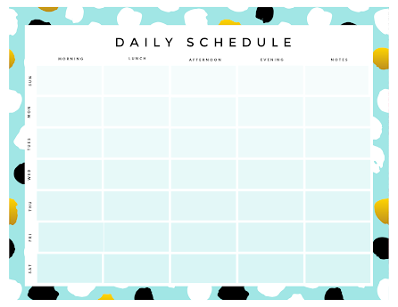 Musings of an Average Mom: Free Printable Daily Schedules