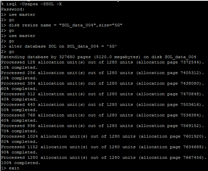 SAP BASIS MADE EASY: How to extent sap data unit in sybase