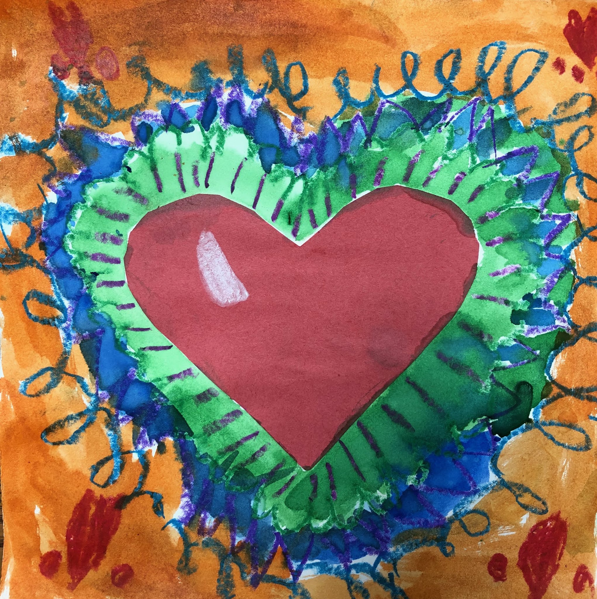 Mrs. Harris' art room: Jim Dine Radiating hearts kindergarten art lesson