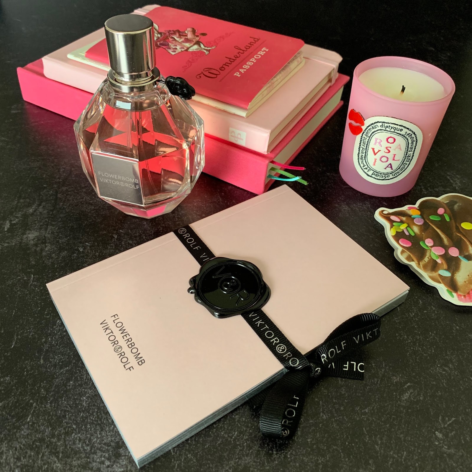 Viktor & Rolf Flowerbomb Scented Notebook | A Very Sweet Blog