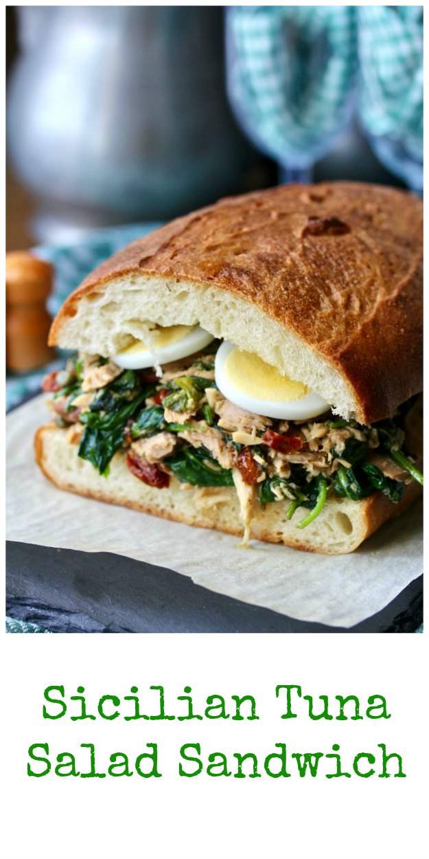 Sicilian Tuna Salad Sandwich on Homemade Italian-Style Bread | Karen's Kitchen Stories