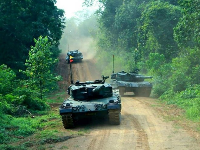 Tank Leopard 2 Batalyon Kavaleri 1 Kostrad Latihan Uji Siap Tempur ...