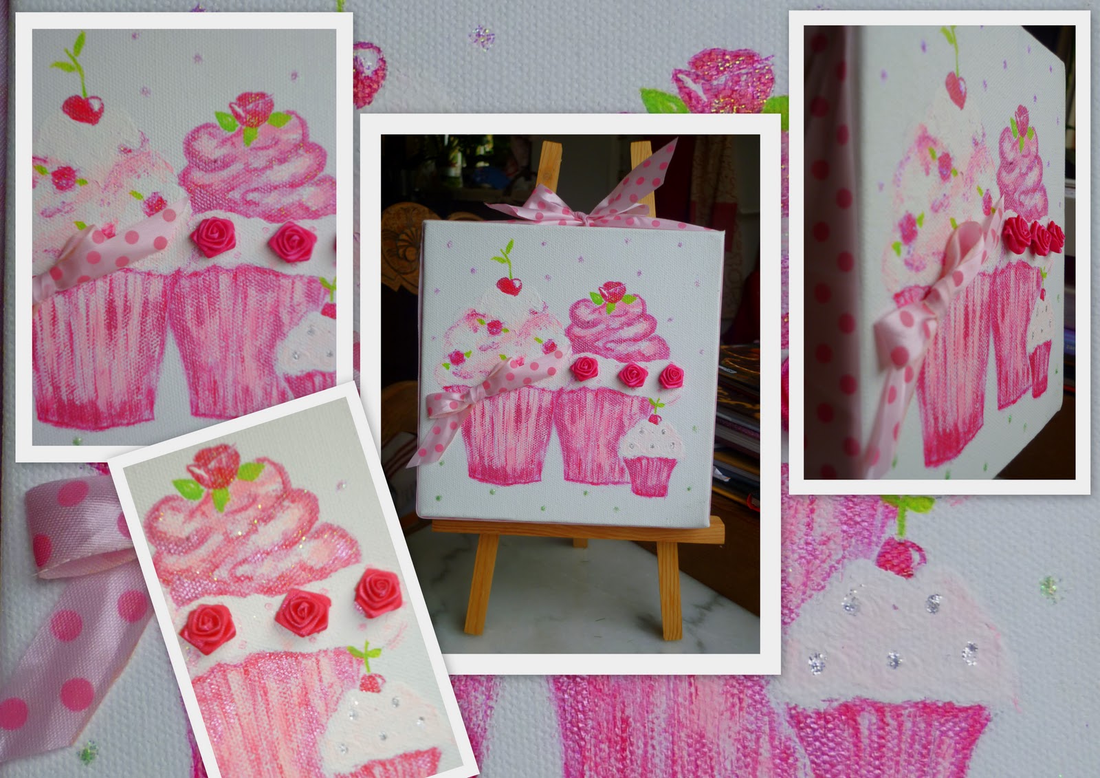 .: Quadros Cupcakes , Menina dos doces, Letras