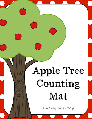 The Cozy Red Cottage: Apple Tree Counting Mat