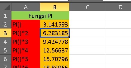 Fungsi PI Pada Excel dan Penggunaanya - Student Terpelajar - Media ...