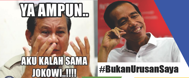 Kumpulan Gambar Lucu atau Meme Prabowo Kalah Pemilu - Rek Blogging