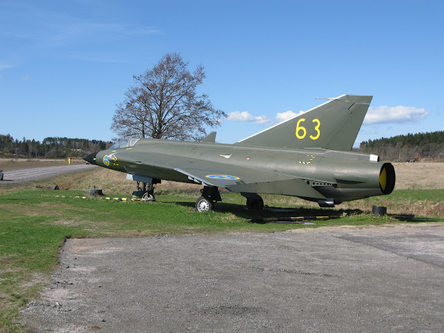 Nostalgorama: Saab J 35B - 73 Draken från 1962-1963 i Kareby