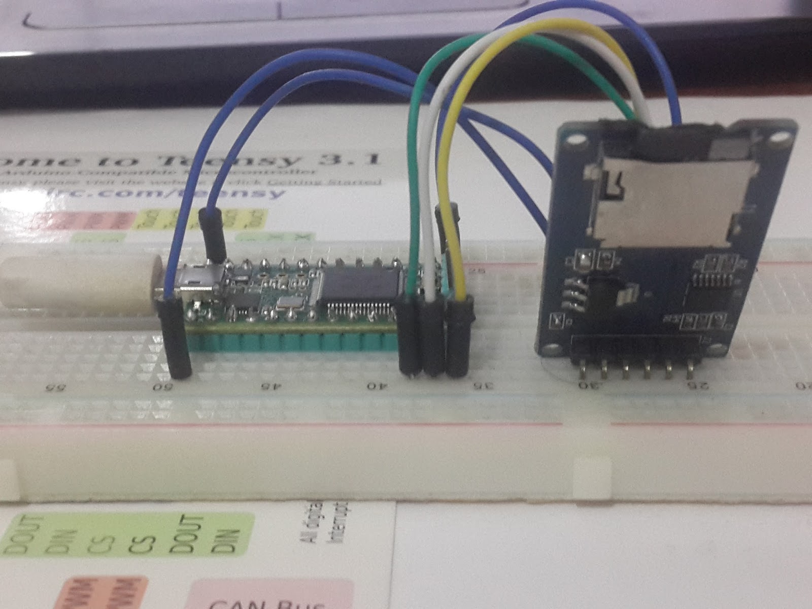 Teensy tutorial : SD Card - M.B Raw
