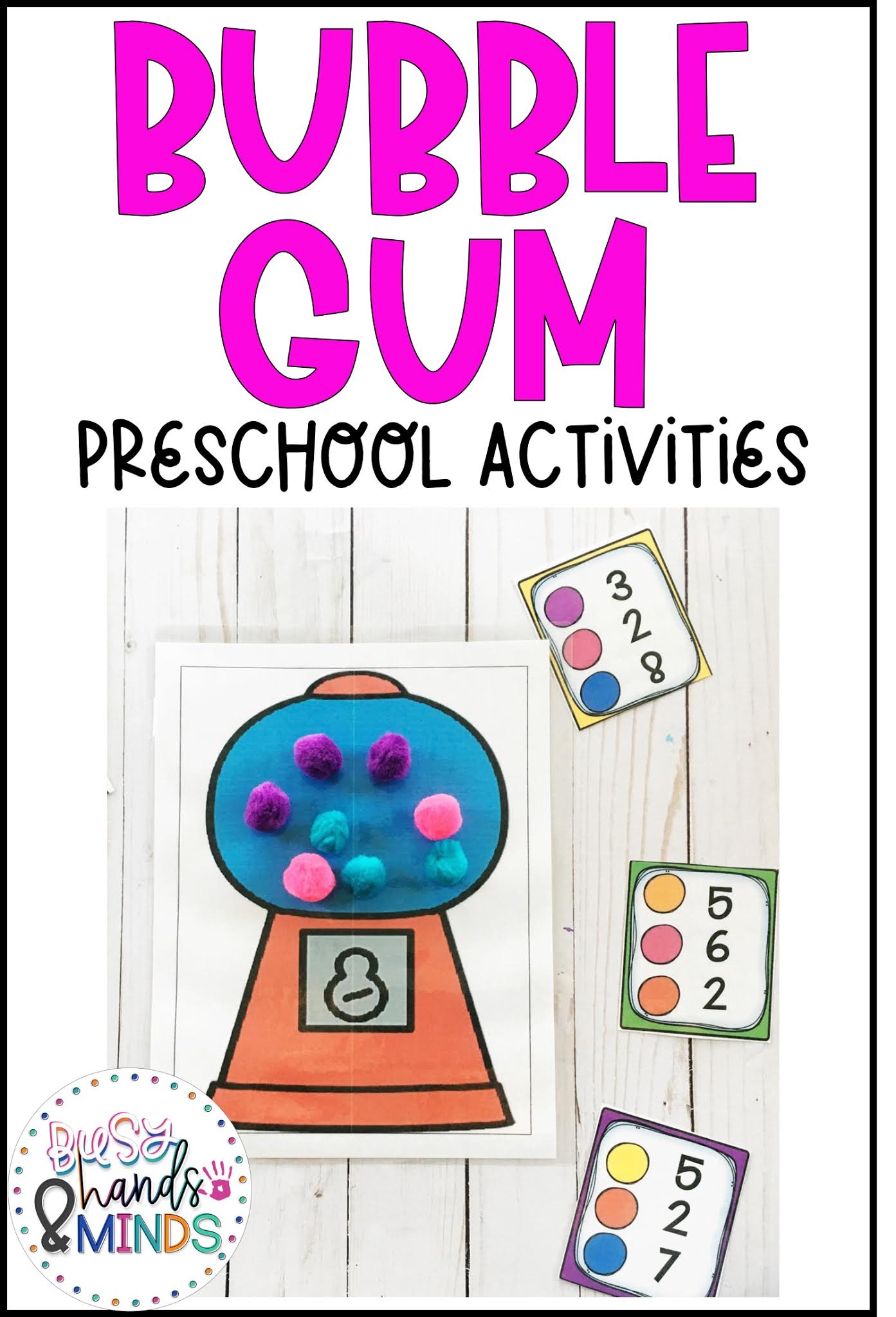 Bubble Gum Book Companion- Preschool Letter G | Busy Hands and Minds
