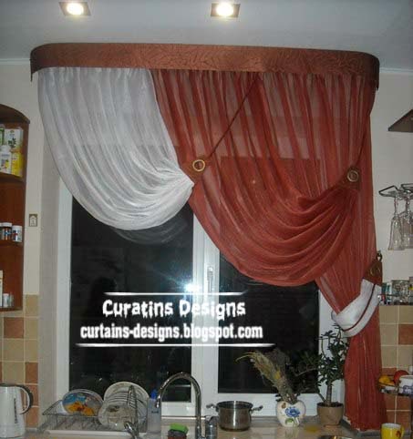 Unique curtain designs for kitchen windows, kitchen curtains and drapery