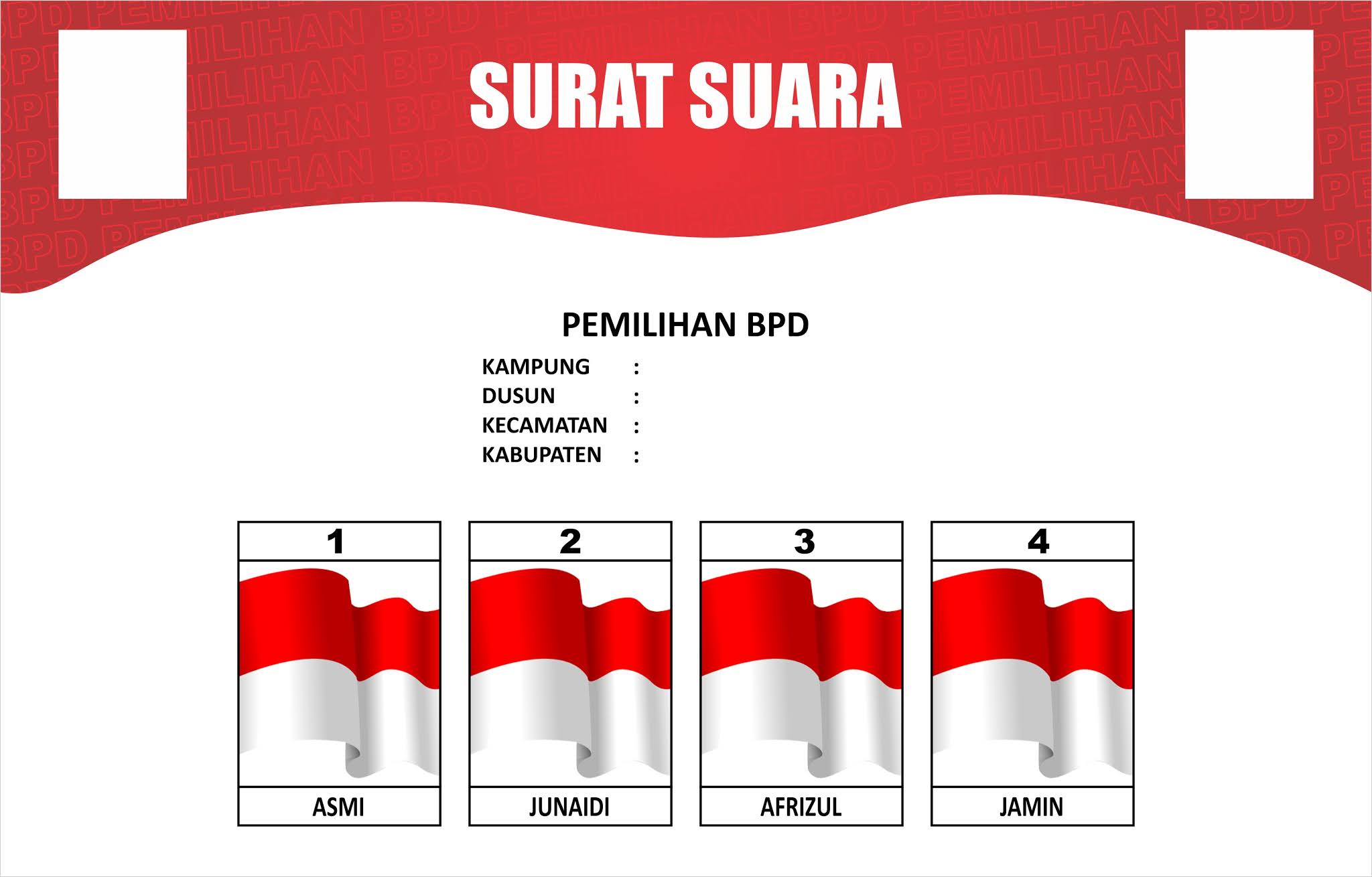 DESAIN SURAT SUARA PEMILIHAN BPD .cdr DESAIN SURAT SUARA PEMILIHAN BPD .cdr