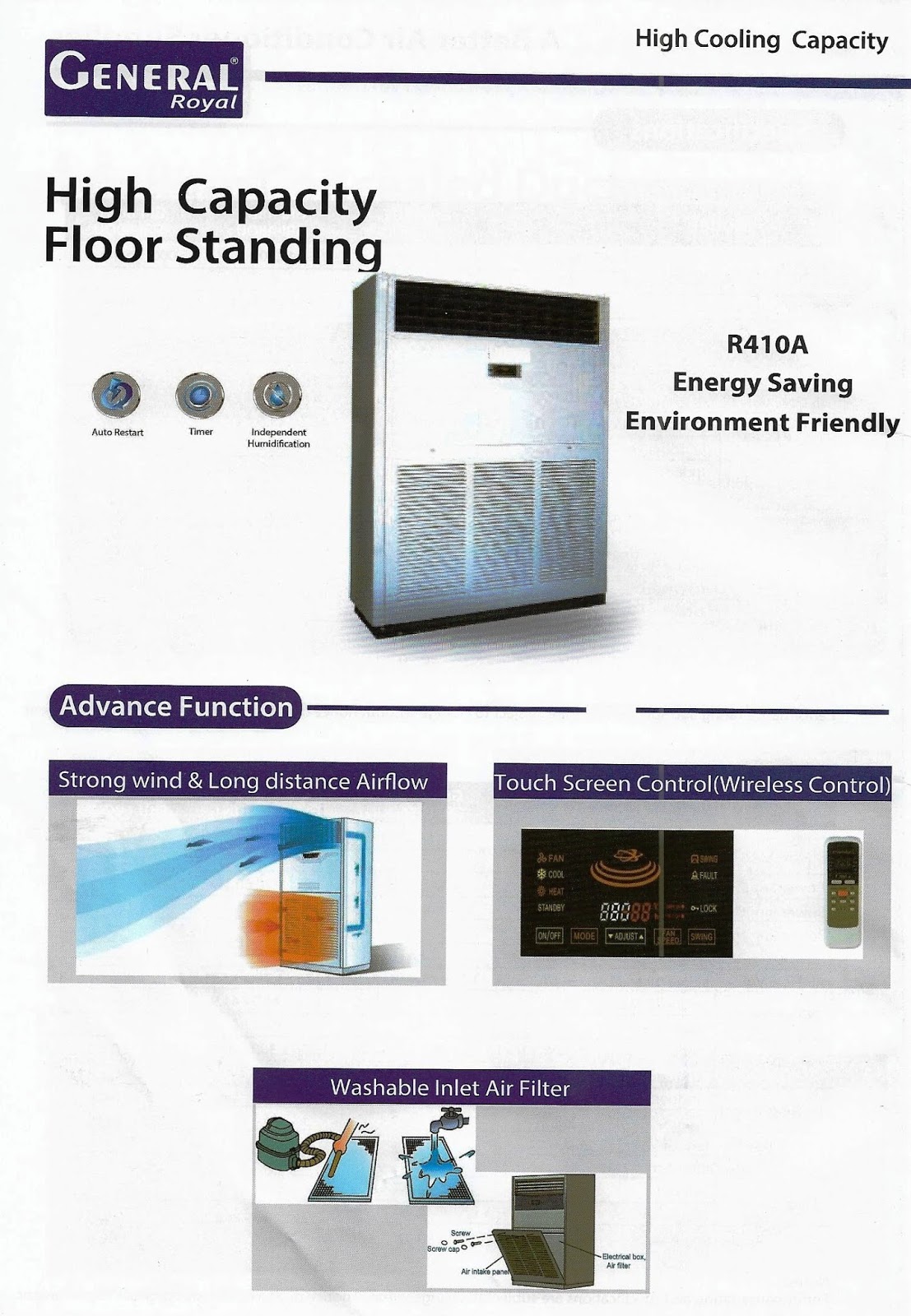 MaximaxSystems.com: GENERAL ROYAL SPLIT FLOOR AIR CONS