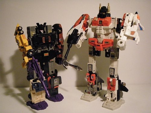 Heroic Decepticon: Transformers: Second Generation, also called "Gestalts"
