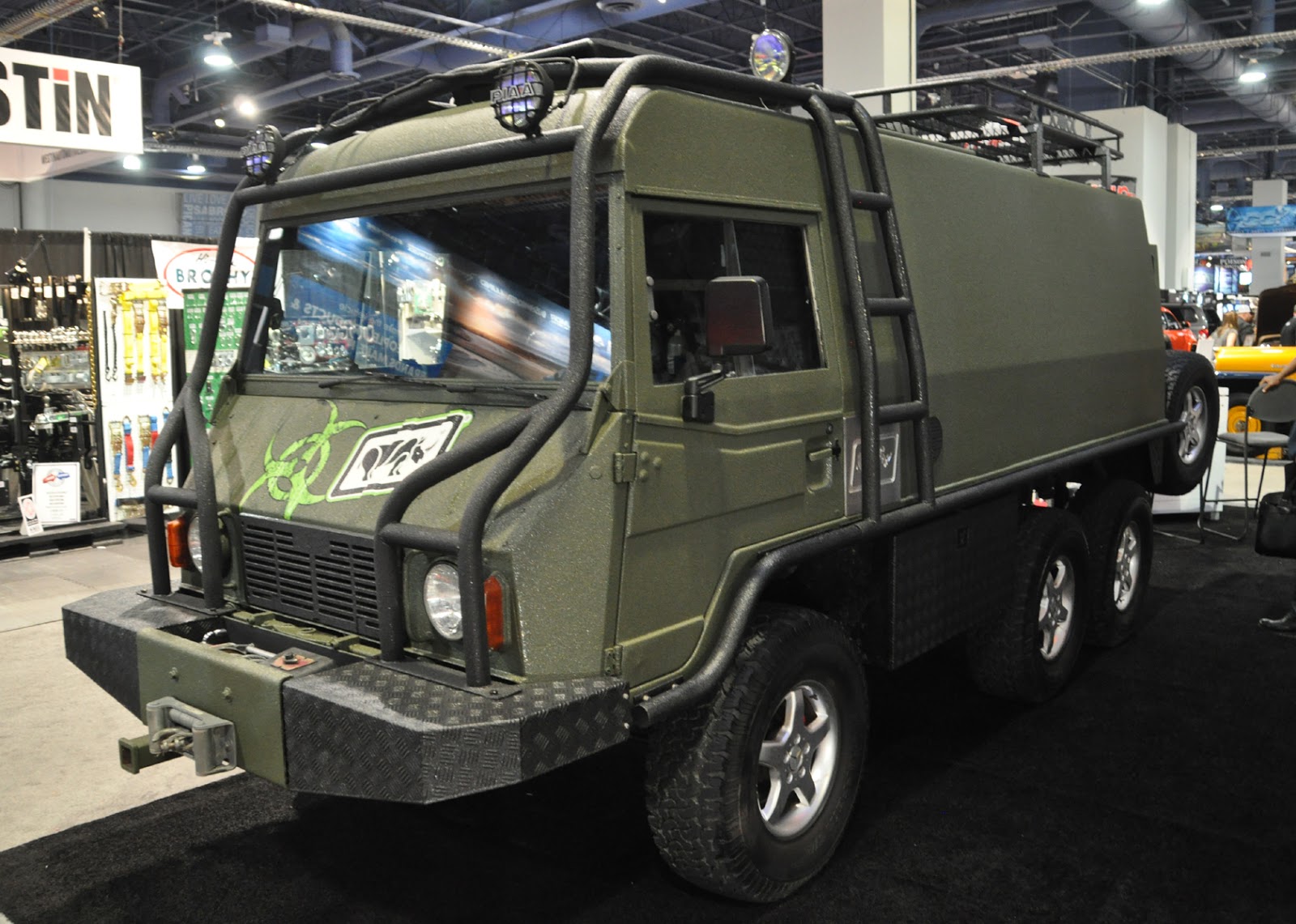 Just A Car Guy: Rhino lining covered a transport van for SEMA, it makes ...