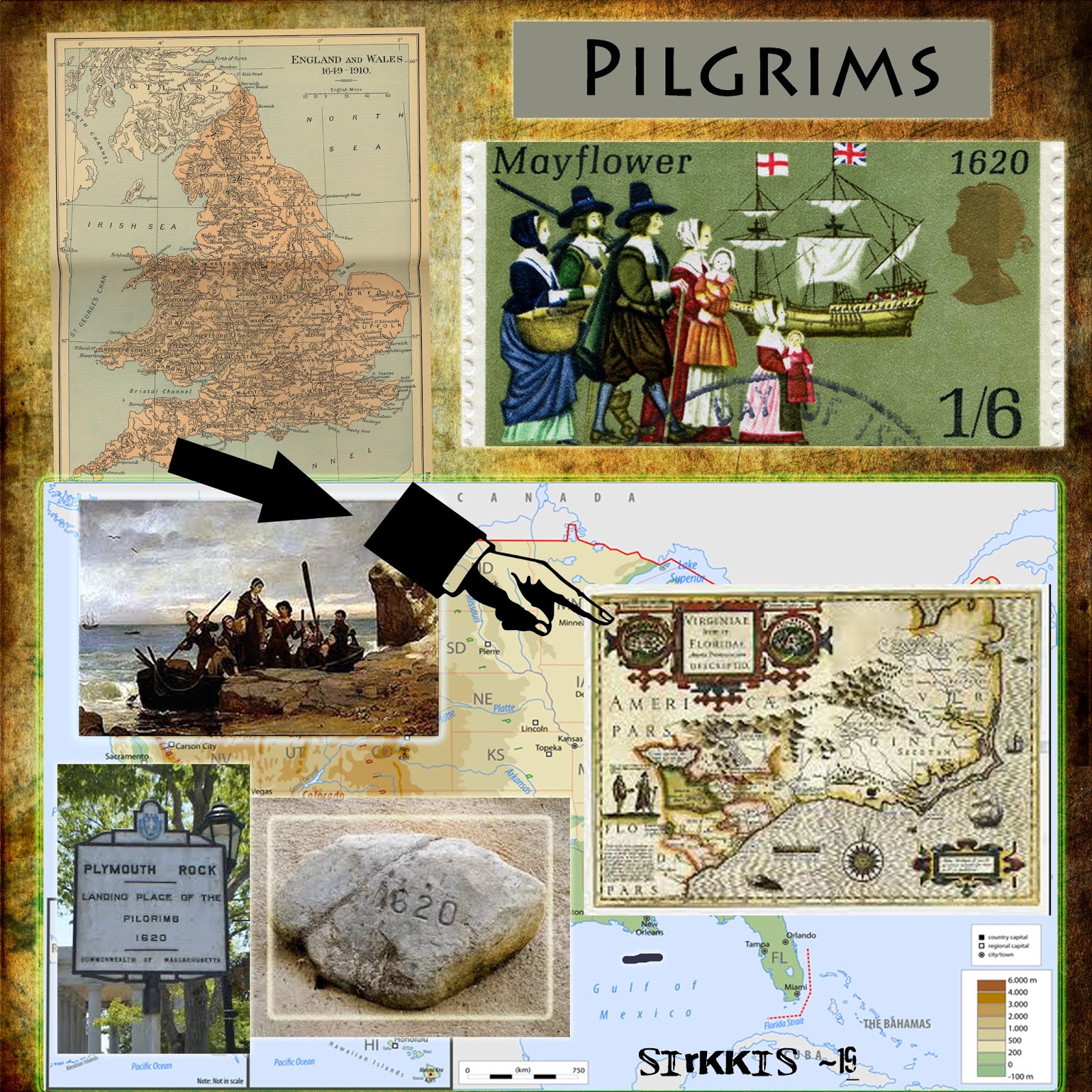 sirkkiksen korttipakka: Pilgrims' voyage 1620