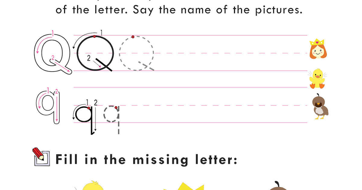 Activity Worksheet -2 Letter -Q-