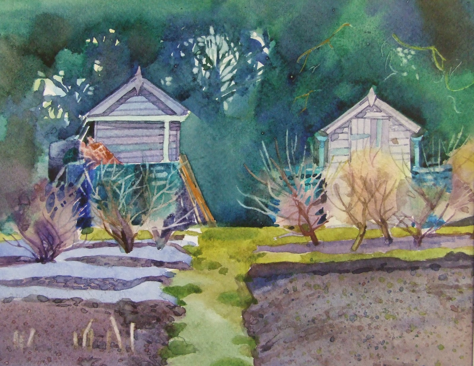 Gilly Marklew watercolour artist and tutor: SIMPLIFYING COLOUR SHAPES