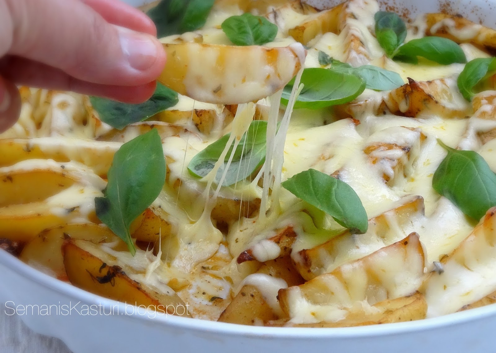 CHEESY BAKED POTATOES ~ Swesia's Journey
