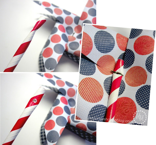 Patriotic Pinwheels {& Double Pinwheel Tutorial} - The Scrap Shoppe