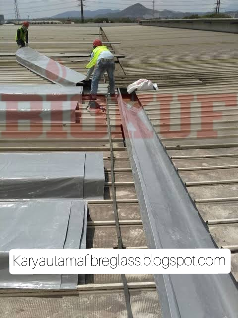Talang Air Gudang Frp/Gutter Fiberglass Frp Talang Pabrik Anti U.V