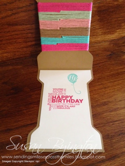 Sending Smiles Across The Miles: Spool Card