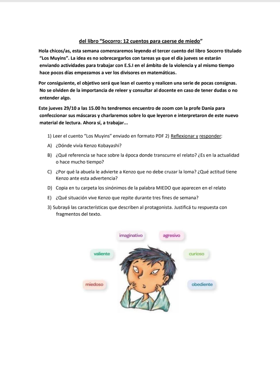 Biblioteca 17 DE 5 : Proyecto: "Cuentos de terror"