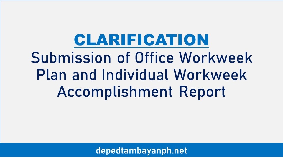 Submission of Office Workweek Plan and Individual Workweek ...