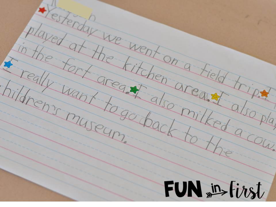 Write the Rainbow {An Organizational Tool for Writing} - Fun in First