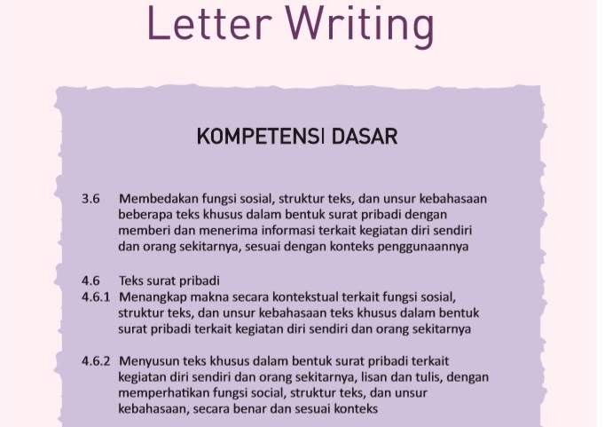 LETTER WRITING, BAHASA INGGRIS SMA KELAS 11 - SALAM EDUKASI