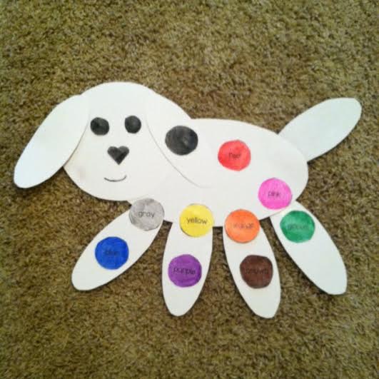 Dog's Colorful Day Craft | Mrs. Black's Bees