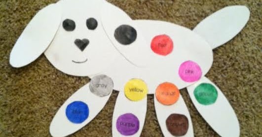 Dog's Colorful Day Craft | Mrs. Black's Bees