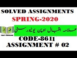 B.ED AIOU SOLVED ASSIGNMENT 2 CODE 8611