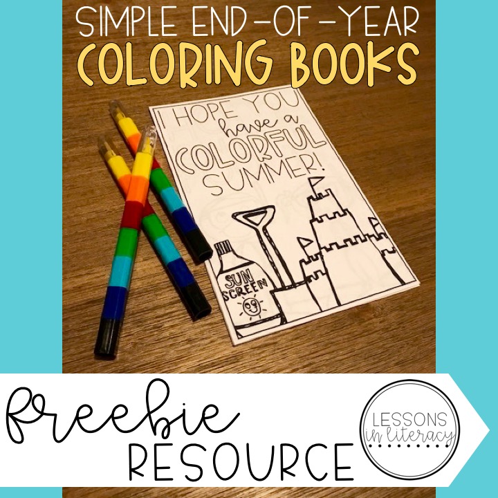 END OF YEAR FREEBIE - Lessons in Literacy