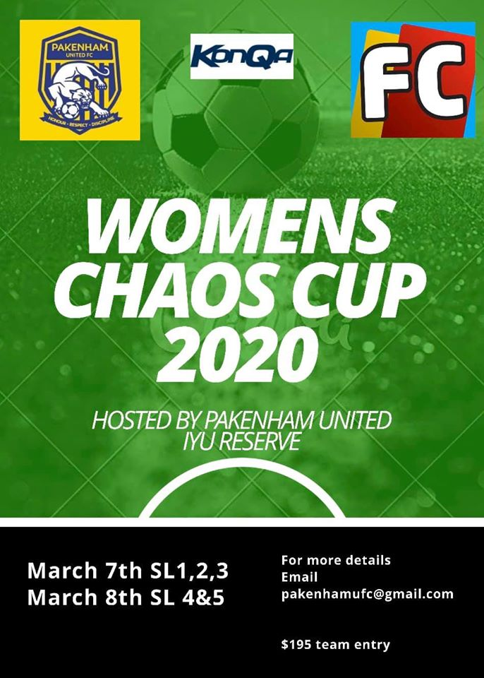 2020 Women's Chaos Cup - March 7th and 8th