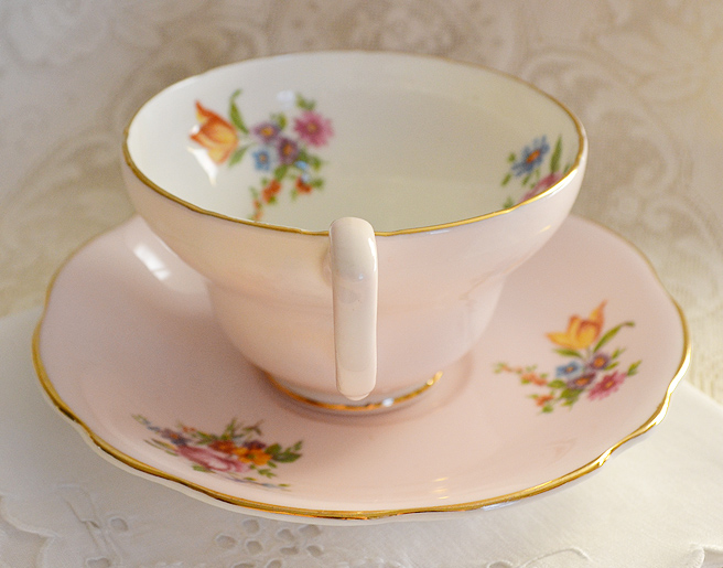 Artful Affirmations: Tea Cup Tuesday-Pink and Cream
